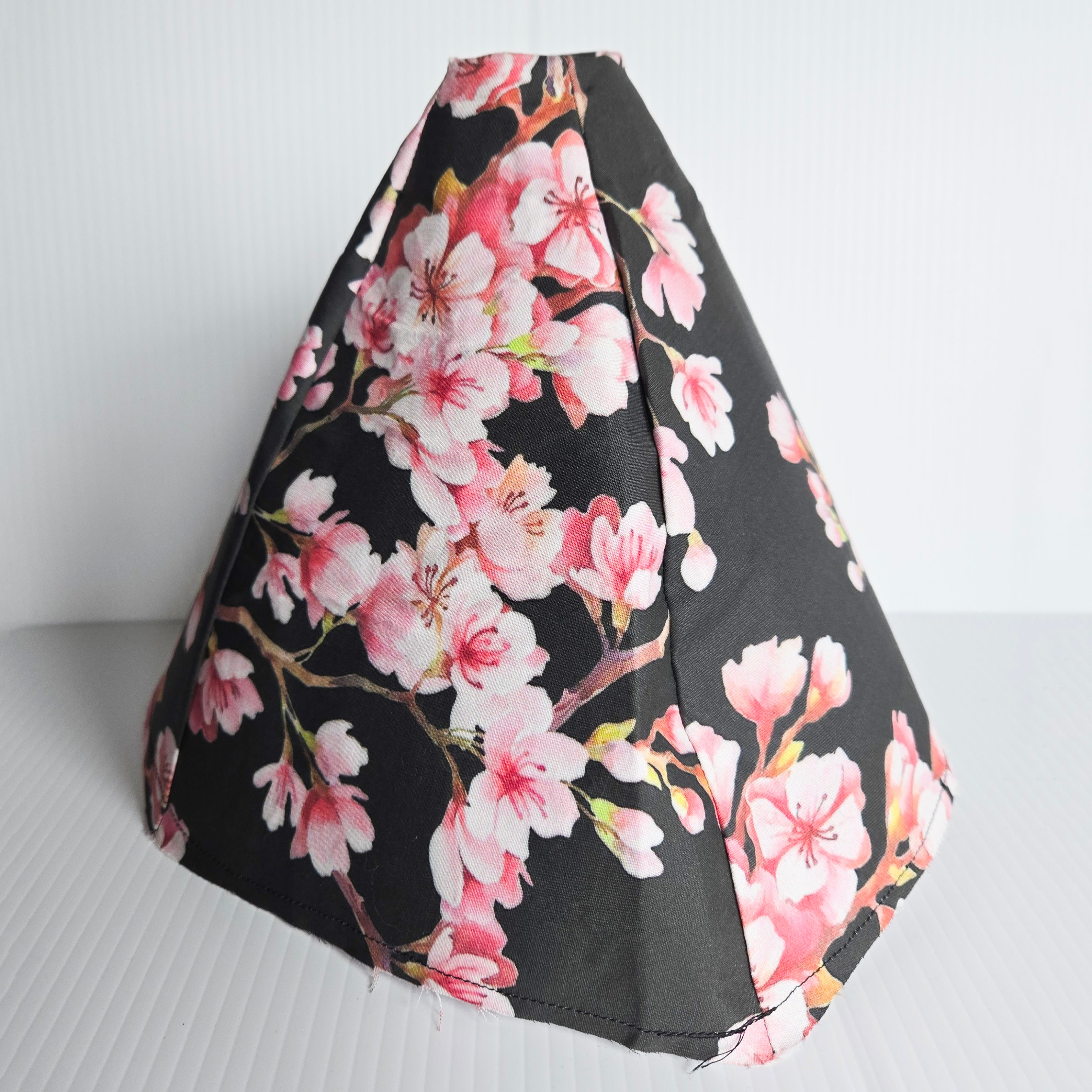 Black with Pink Cherry Blossom Shift Boot | JMcK Artwork