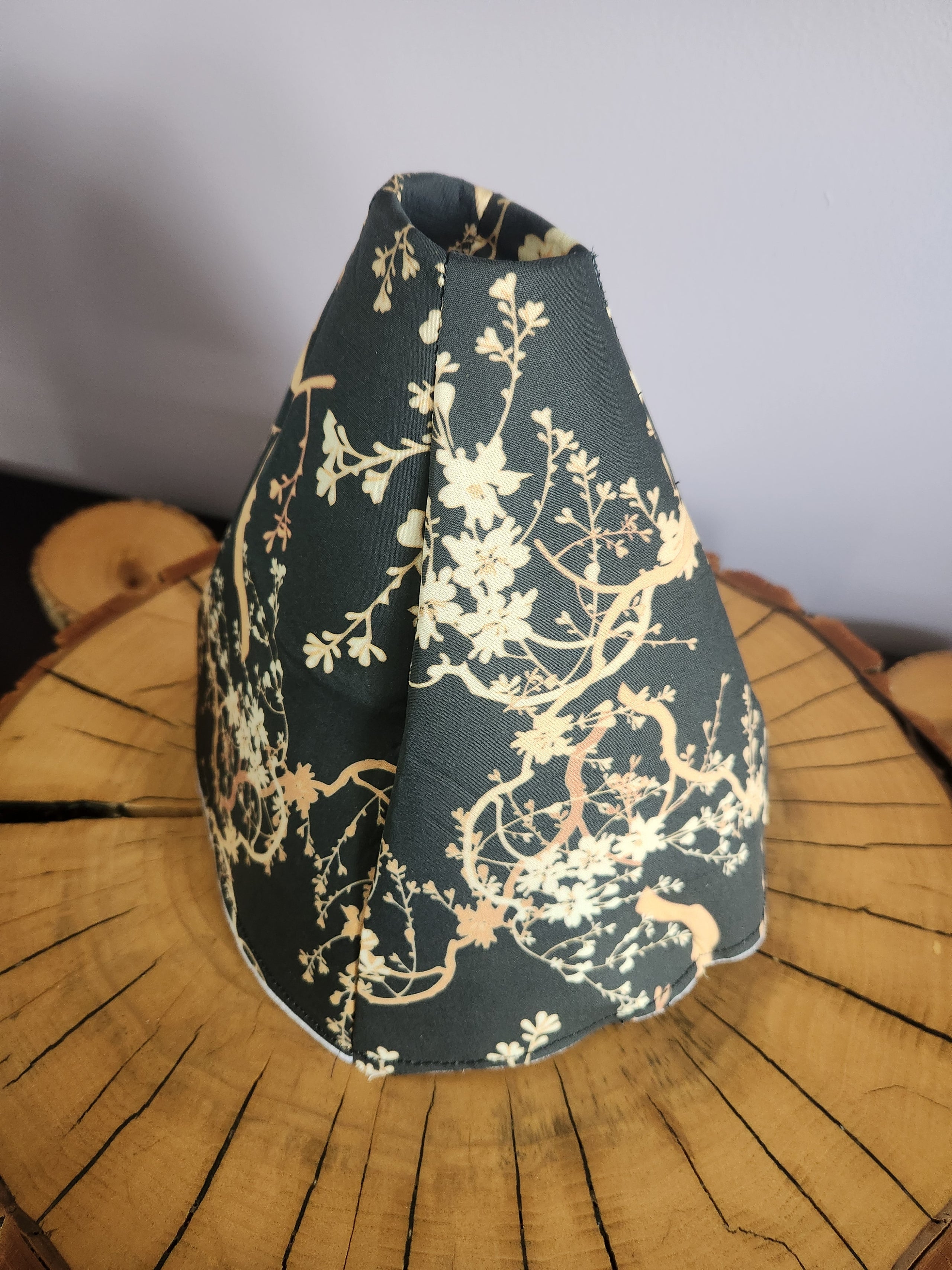 Black and Gold Japanese Flowers Shift Boot | JMcK Artwork